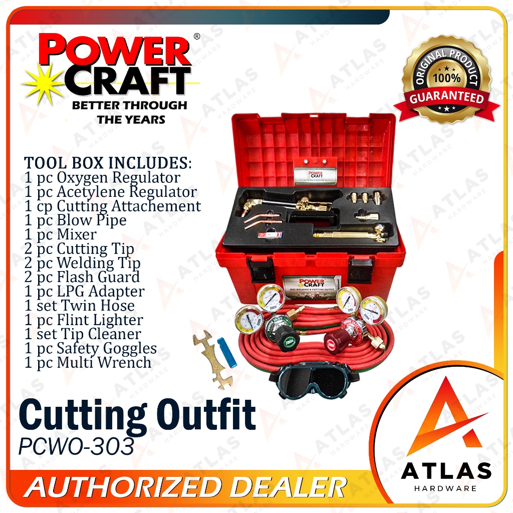 PowerCraft Welding Cutting Outfit Innova Series PCWO-303 | Shopee ...