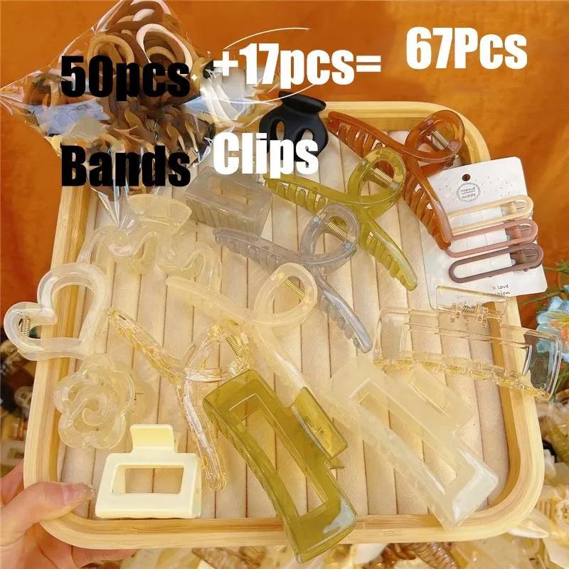 NECK 32 49 67pcs Hair Clips Hair Clamps Ponytail in Assorted Designs ...