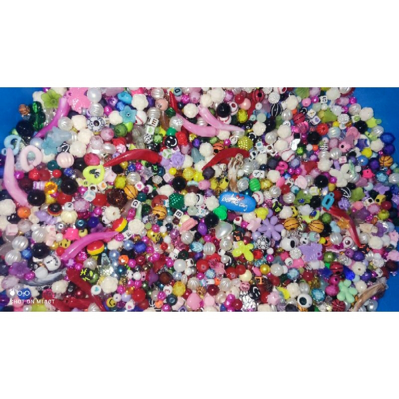 ASSORTED COLOR BEADS(DIFFERENT SHAPES AND SIZES) | Shopee Philippines