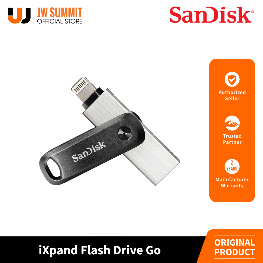 SanDisk iXpand Flash Drive Go 64GB / 128GB Dual USB 3.0 Flash Drive for iPhone and iPad | Shopee ...
