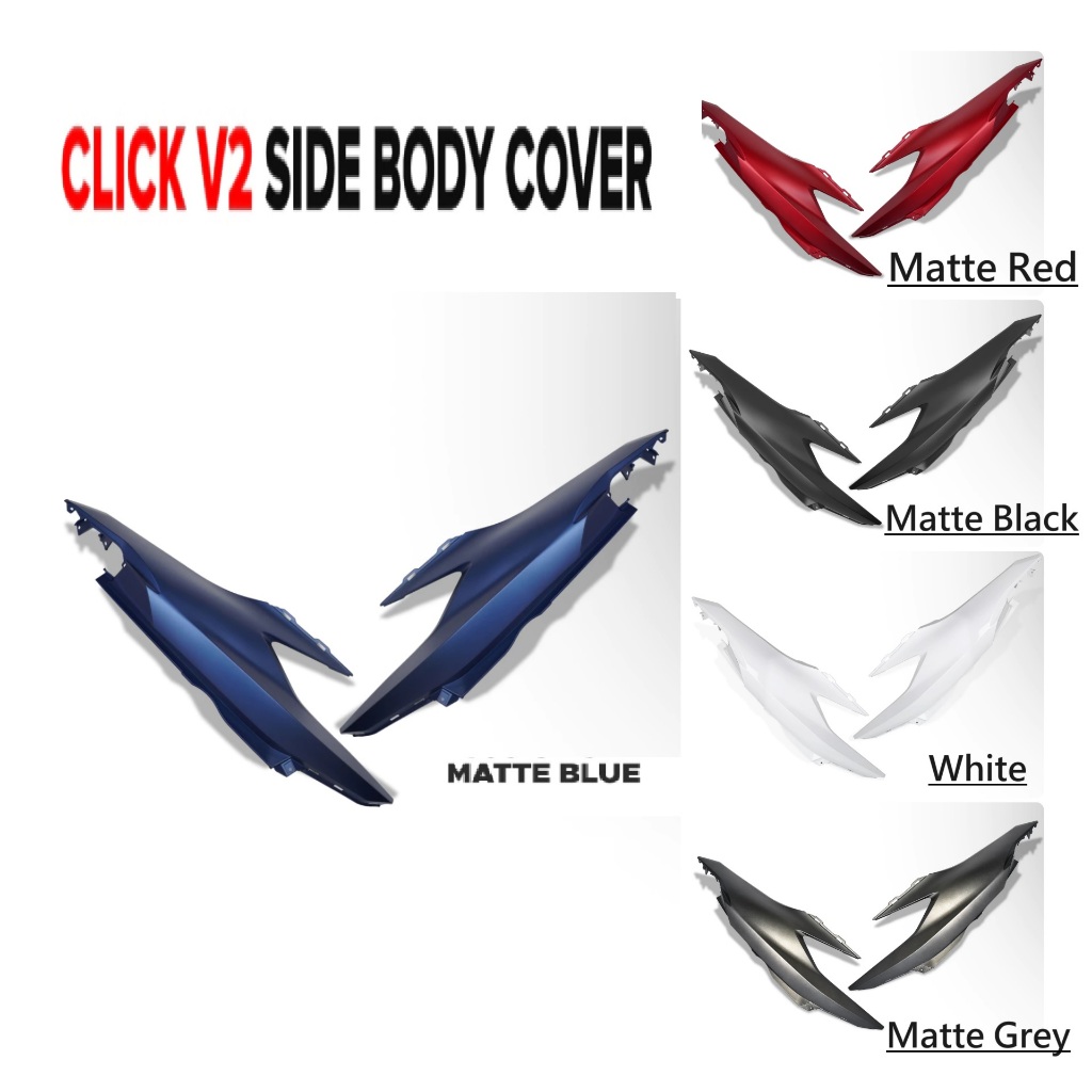 Motorcycle Side Body Cover/Long Side Cover - Honda Click 125i/150i V2 ...