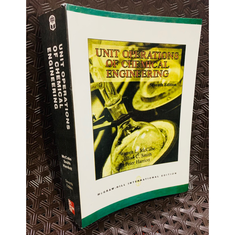 UNIT OPERATION Of CHEMICAL ENGINEERING by McCabe 7th edtion | Shopee ...