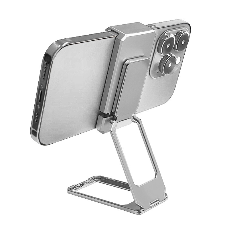 Back Clamp Phone Stand 360°Rotating Holder stand Folding Metal ...