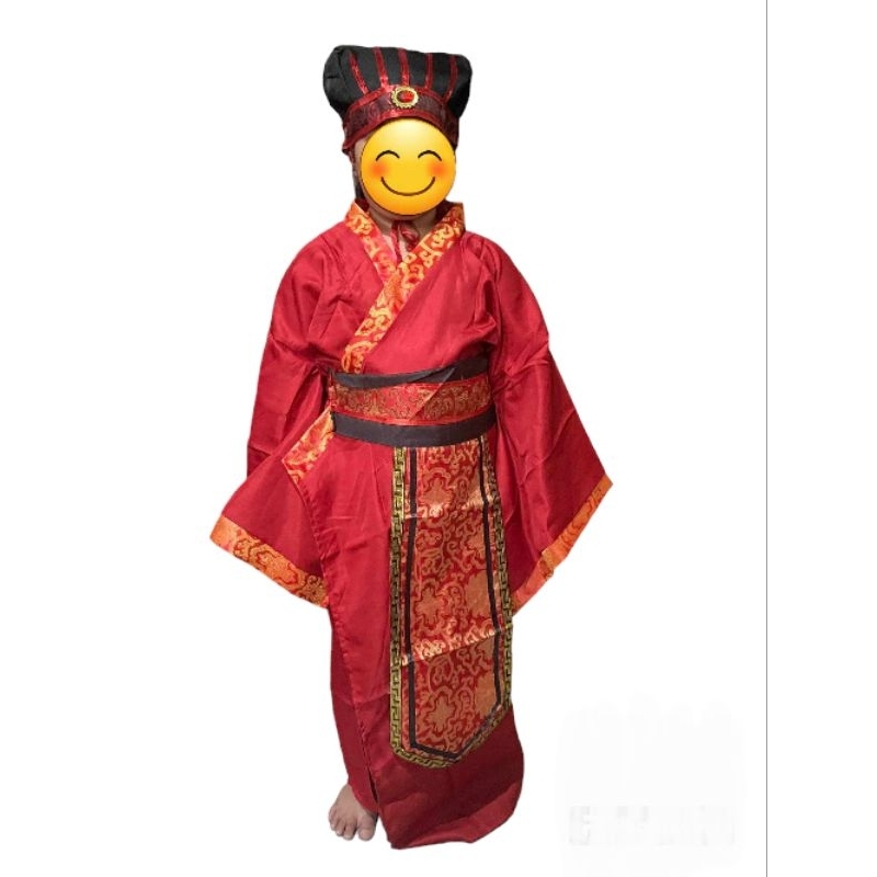 shop : Chinese Emperor Costume United Nation Korean Robe Belt Hat Kids ...