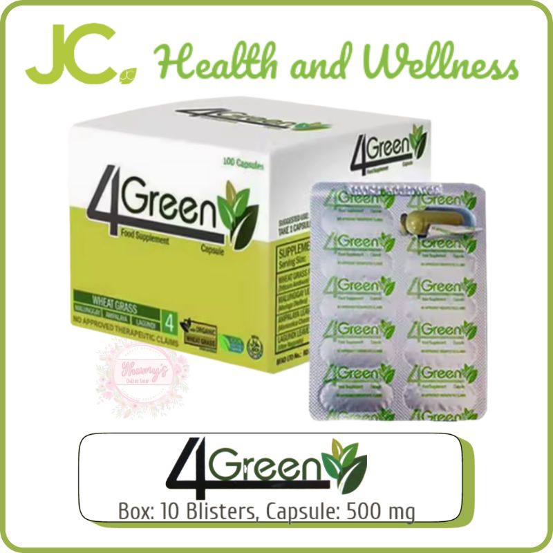 4Green Food Supplement 100 capsules by Jc Premiere ( AMPALAYA, LAGUNDI ...