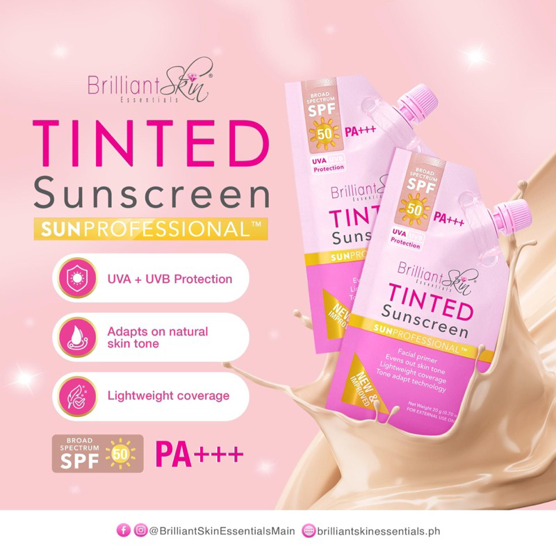 Brilliant Tinted Sunscreen SPF 50 | Shopee Philippines