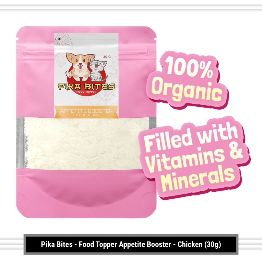 BOB-30g Pika Bites Food Topper Appetite Booster (Chicken) for picky ...