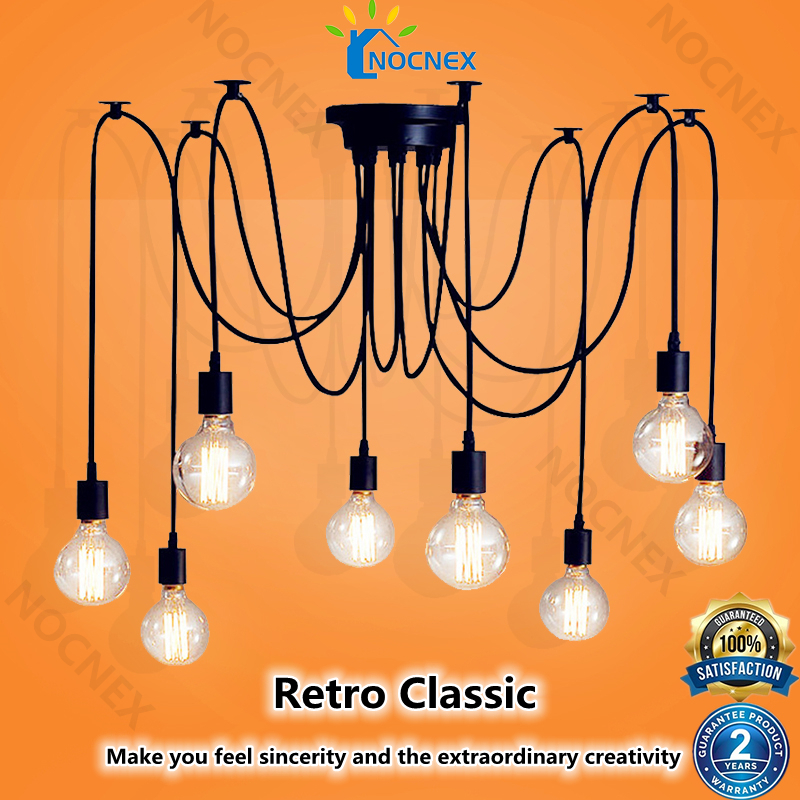 LED Heavenly Maids Scatter Blossoms Chandelier Retro Diy Multi-Head ...