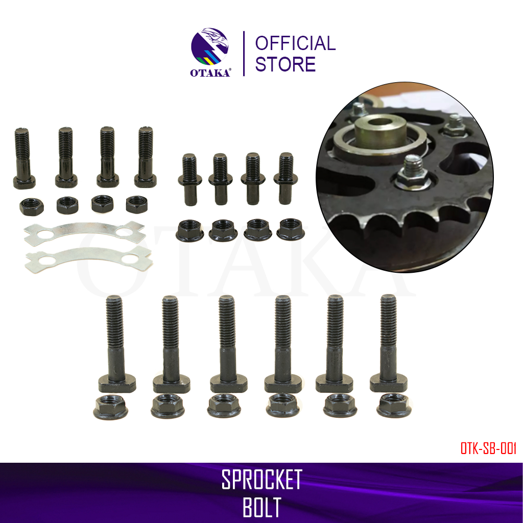 (OTAKA) SPROCKET BOLT SET FOR TMX155/ XRM/ C100/ GD110/ RS100/ HD3 ...