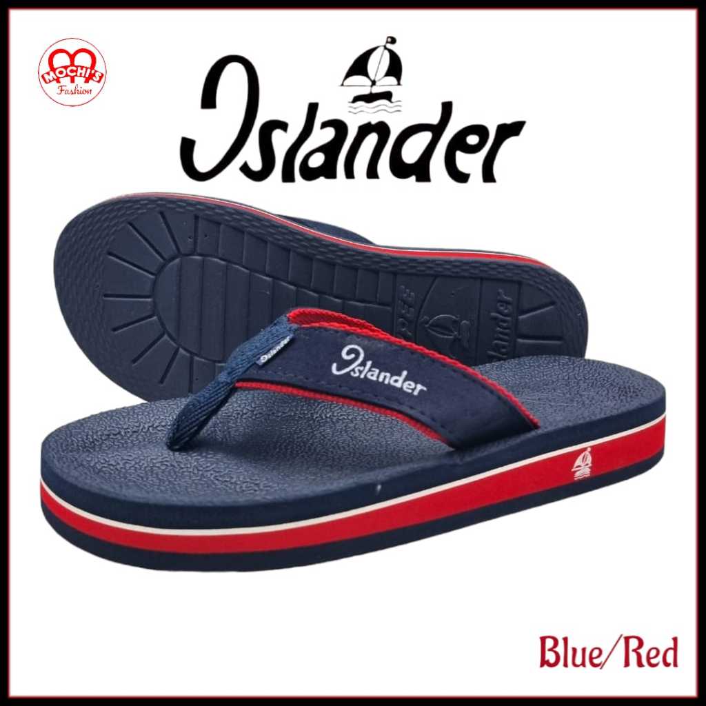 Islander Classic 'Blue/Red' Men's Authentic and Original summer rubber ...