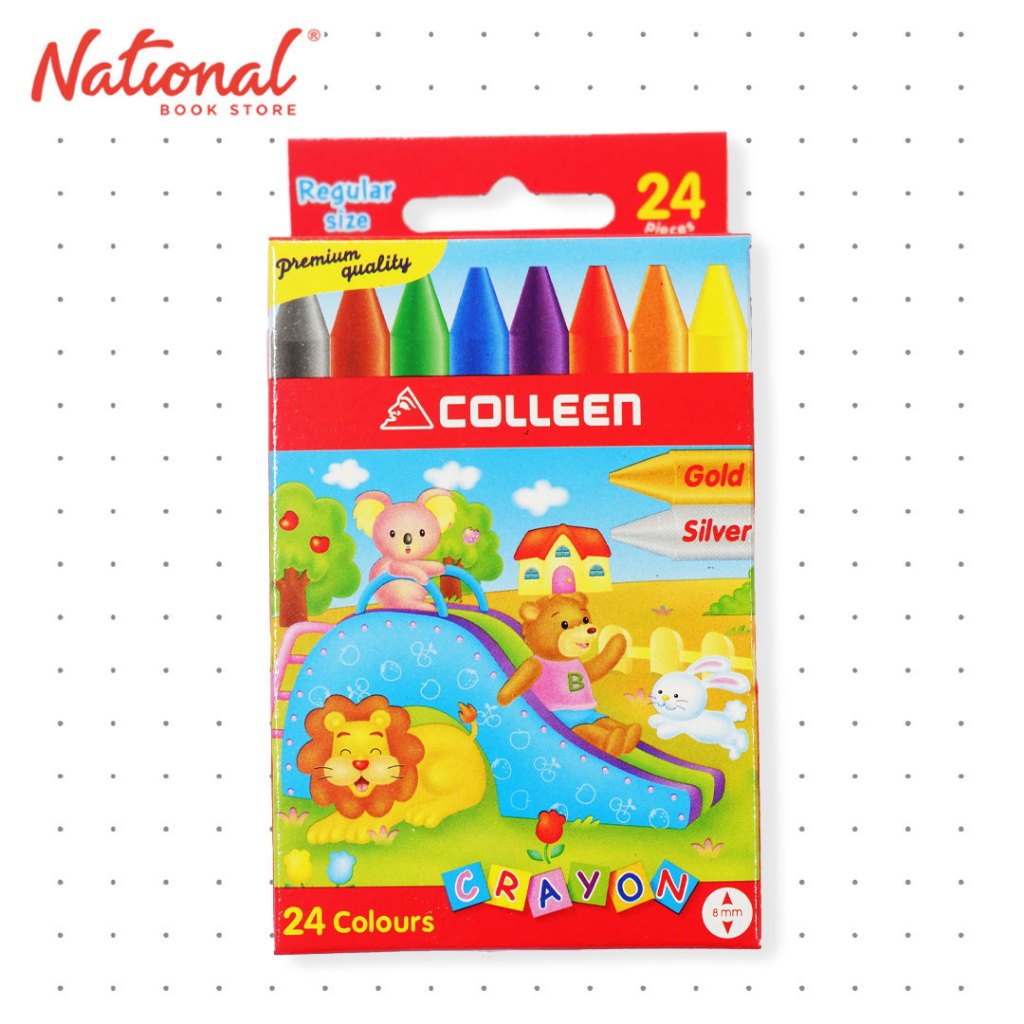 Colleen Classic Crayon 24 Colors (with Silver and Gold) - Art Supplies ...