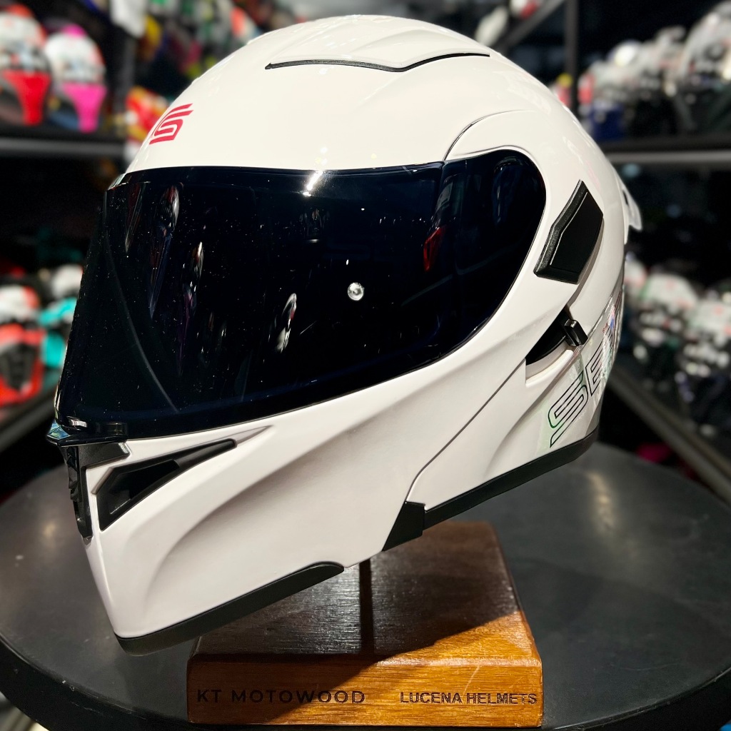 SEC Helmet Whirlwind Modular Dual Visor w/ Free Extra Clear Visor ...