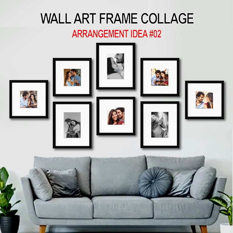Wall Tile Picture Frame + Photo with 2" borders on all sides Wall Art ...