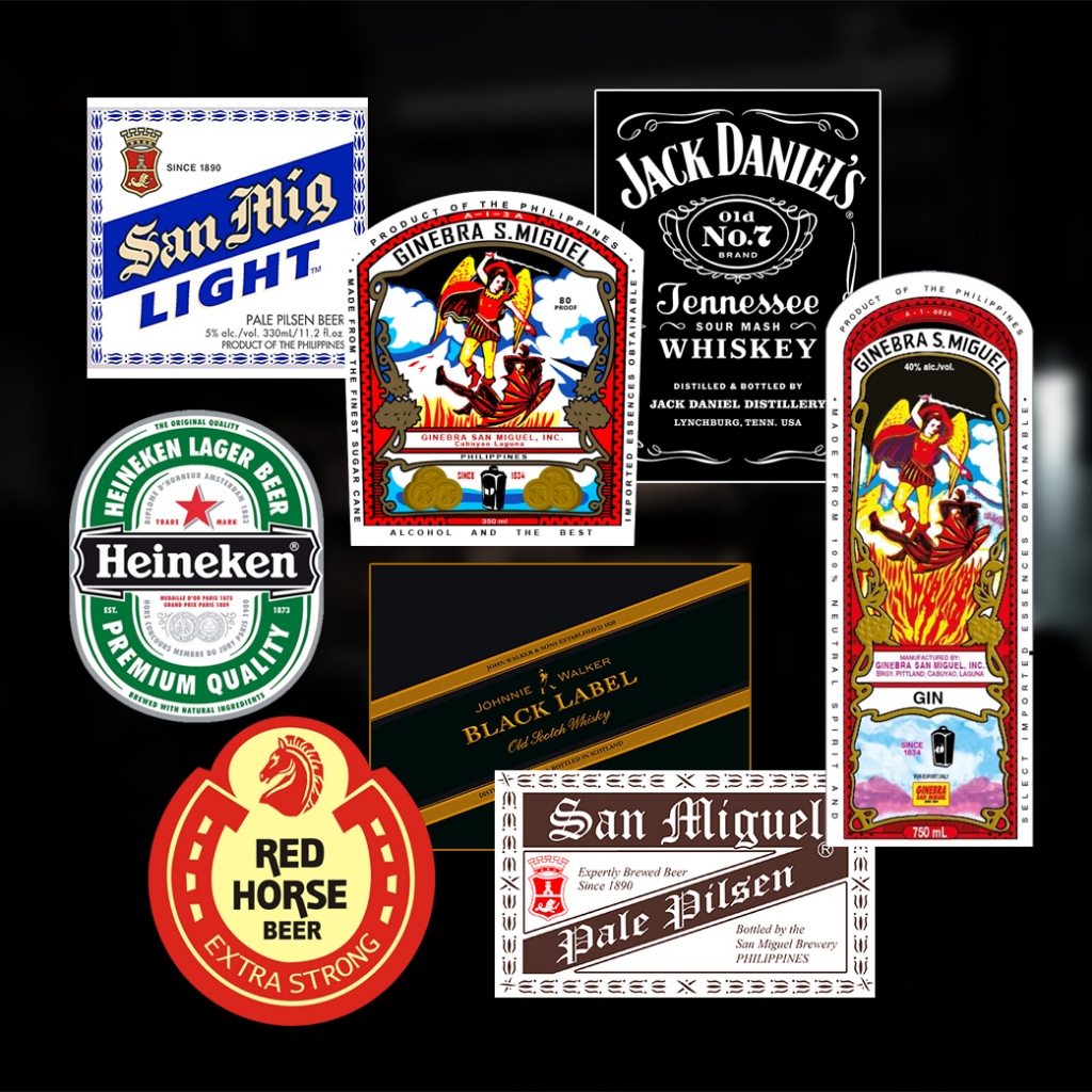 Alak /Alcohol / Liquor la⁰bel laminated waterproof printed stickers ...