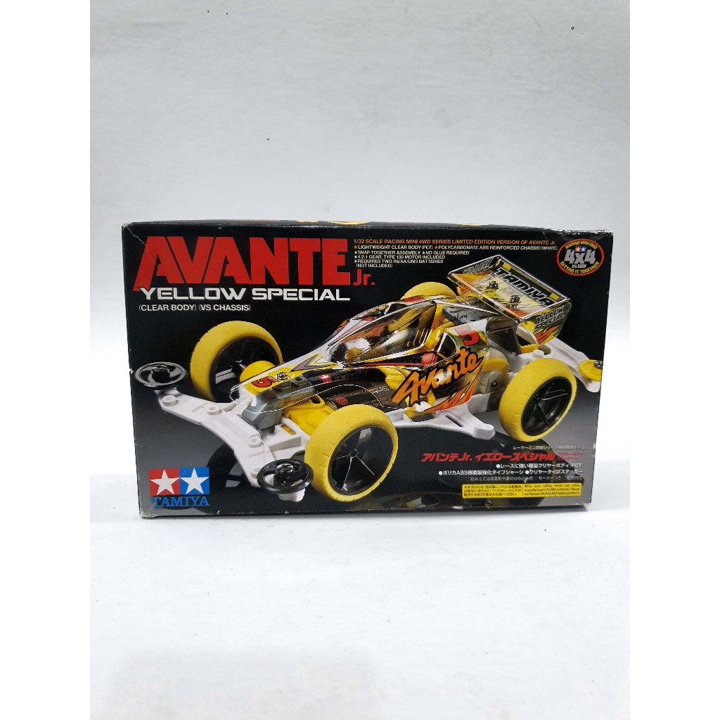 Tamiya - Avante Jr. - Yellow Special - Clear Body VS Chassis | Shopee ...