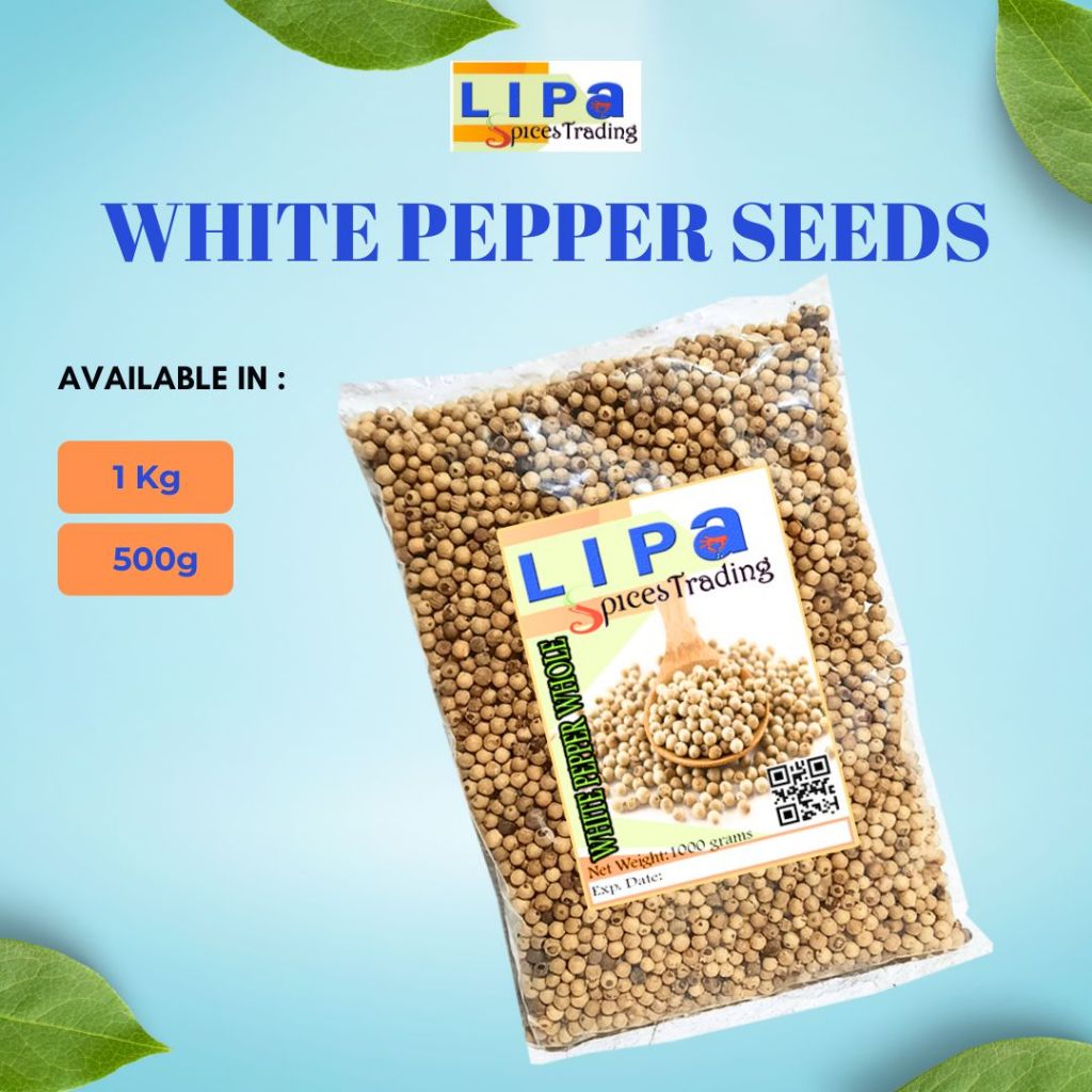 Lipa Spices Trading White Pepper Whole 1 Kilo | 500 Grams | Shopee ...