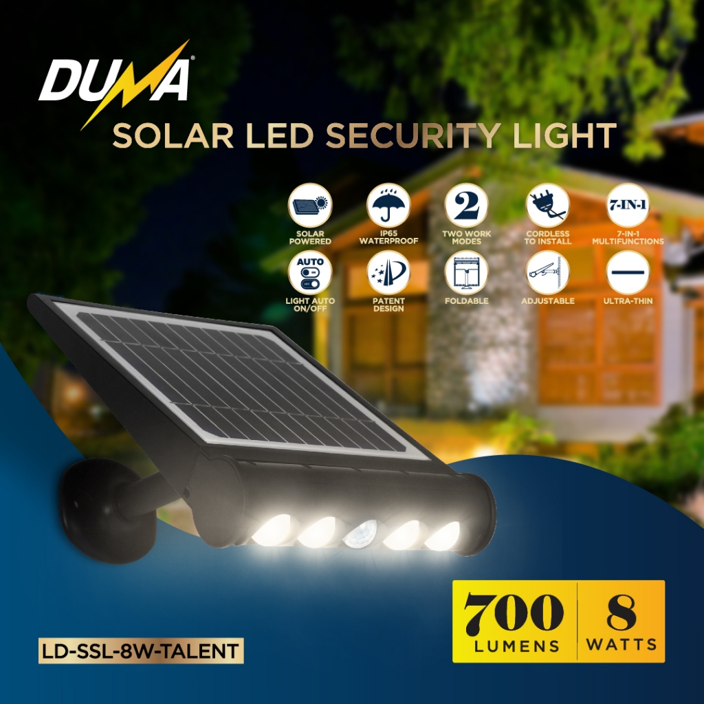 DUMA SOLAR LED SECURITY LIGHT | Shopee Philippines