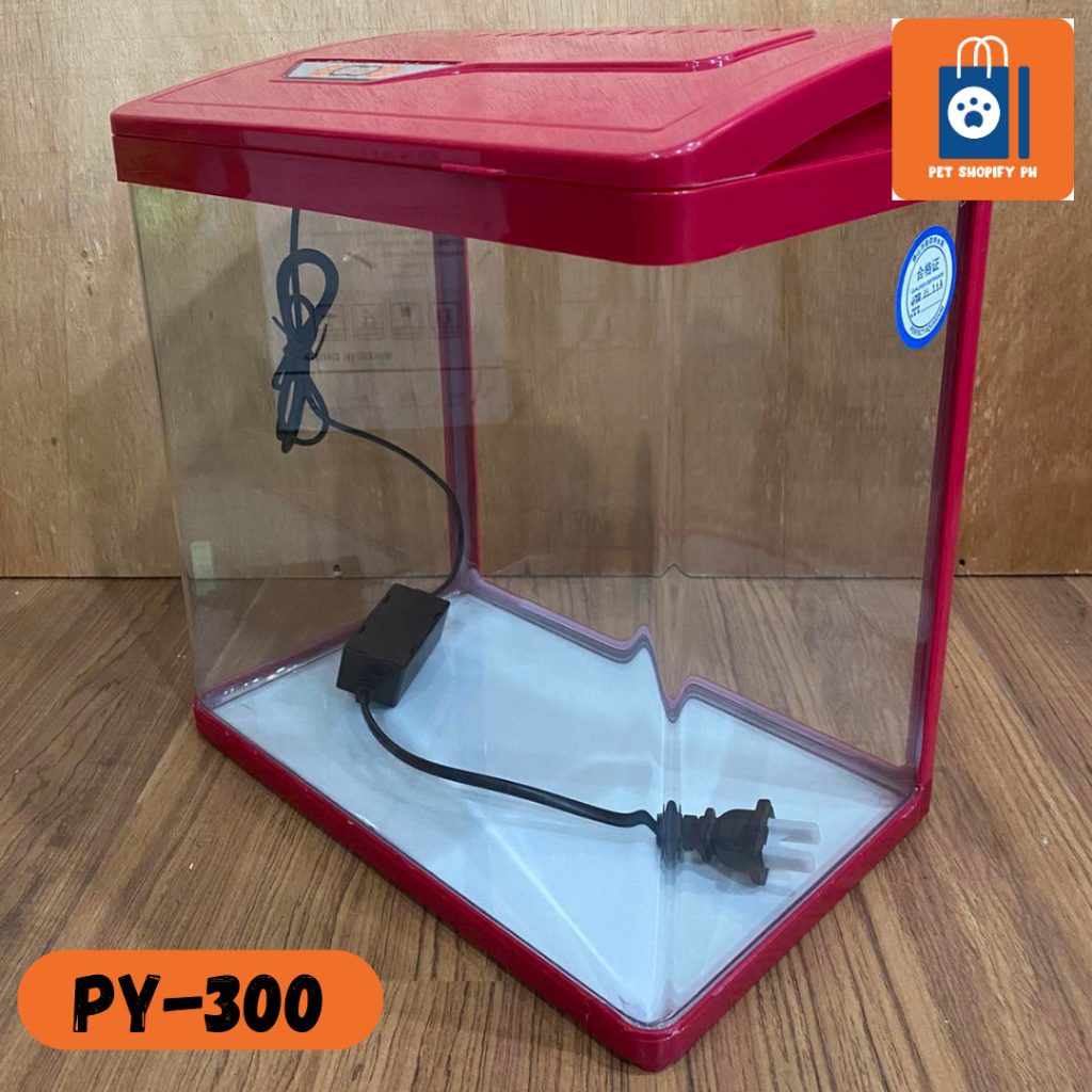 INFINITY FISH TANK AQUARIUM WITH LED LAMP AND MOTOR (PY-300) | Shopee ...