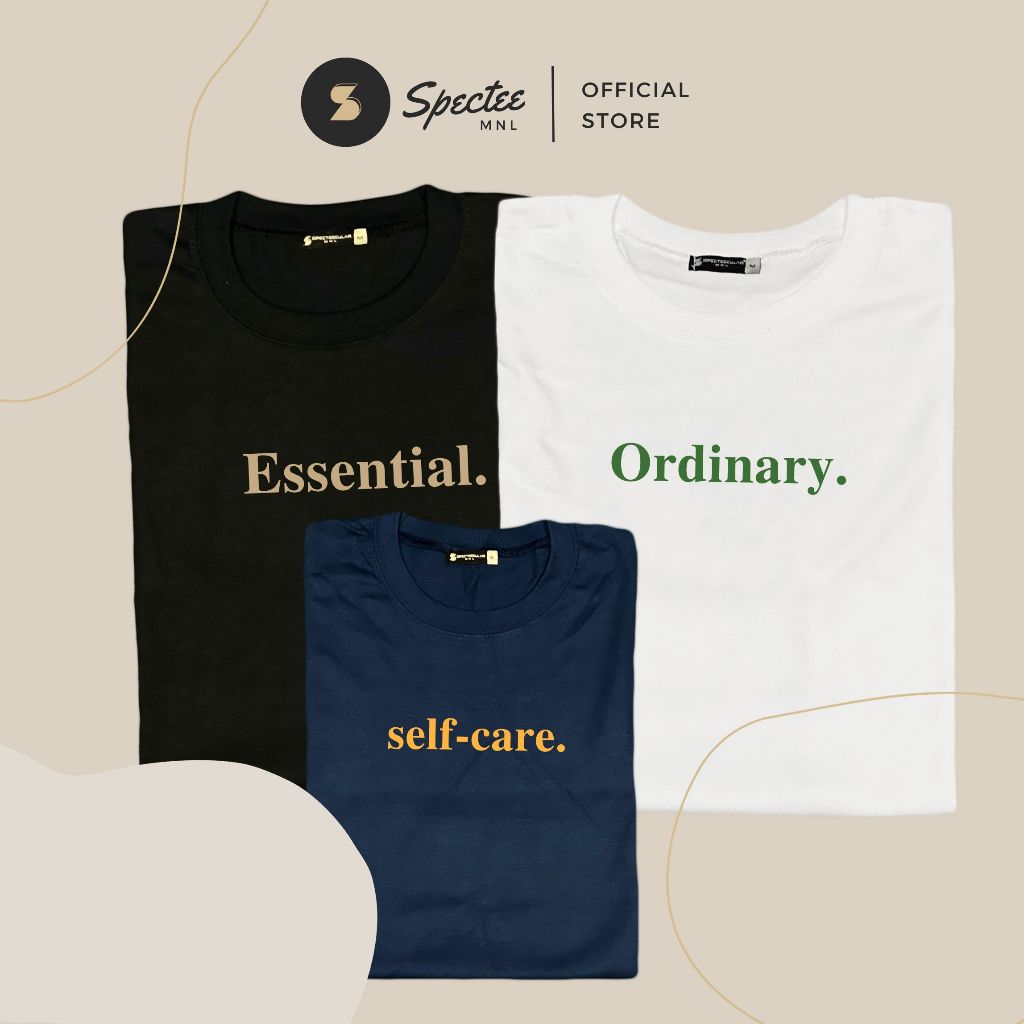 Essential, Ordinary, Self-care Tshirt | Spectee MNL Tee | Shopee ...