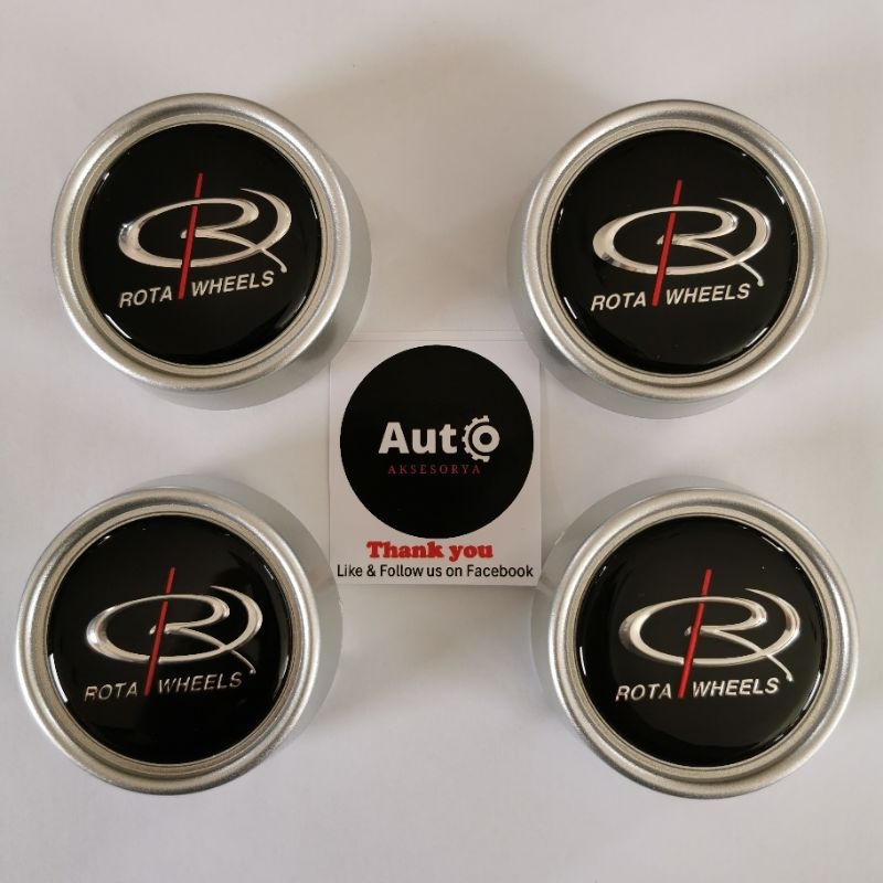 Rota Elevated center caps 4 pieces (Brand new Original 64mm clip size ...