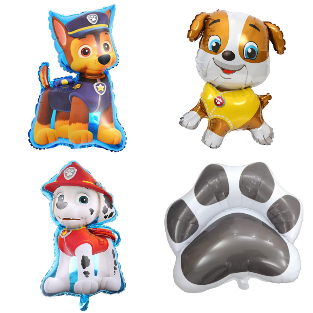 paw patrol shape mylar foil balloon size 24 inches for decoration party ...