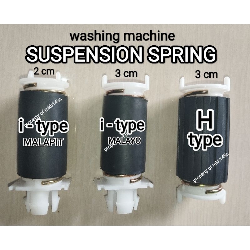 SPIN/DRYER PARTS SUSPENSION SPRING I-TYPE, H type (3pcs = 1 set) for SG ...
