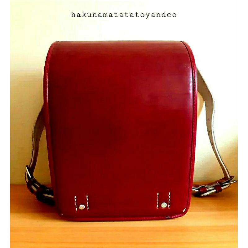 Randoseru Japanese kids School Backpack Maroon Red | Shopee Philippines
