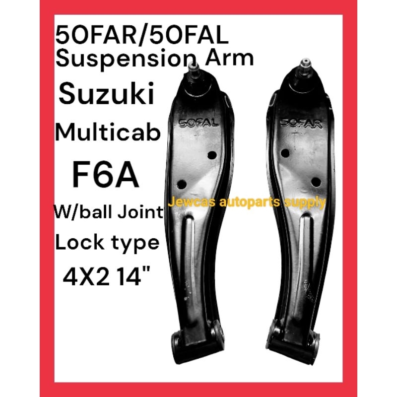 SUZUKI MULTICAB F6A SUSPENSION ARM W/BALL JOINT LOCK TYPE 4x2 14 ...