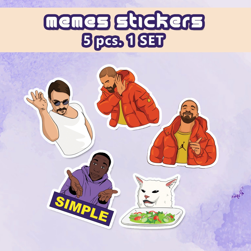 Memes Sticker 1 SET 5 pcs. | Shopee Philippines
