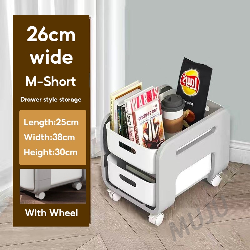 File Organizer Pull-out Moving Rack Minimalist Office Bag Storage Box ...