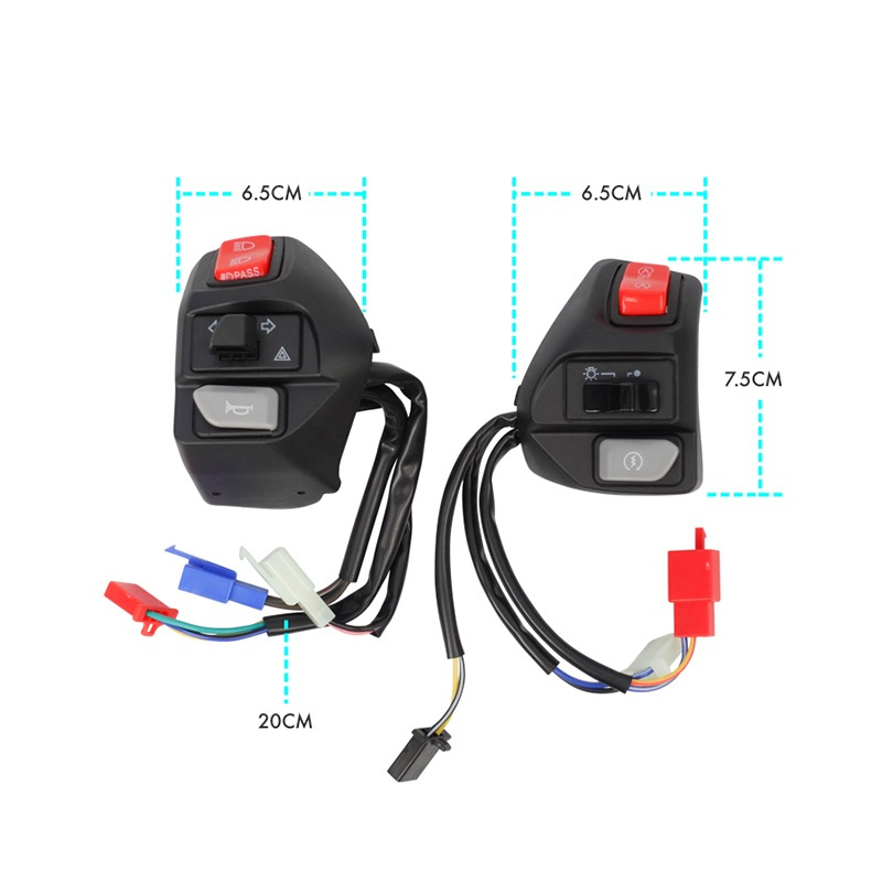 AEROX Domino Handle Switch With Hazard Light Switch For Aerox / MIO ...