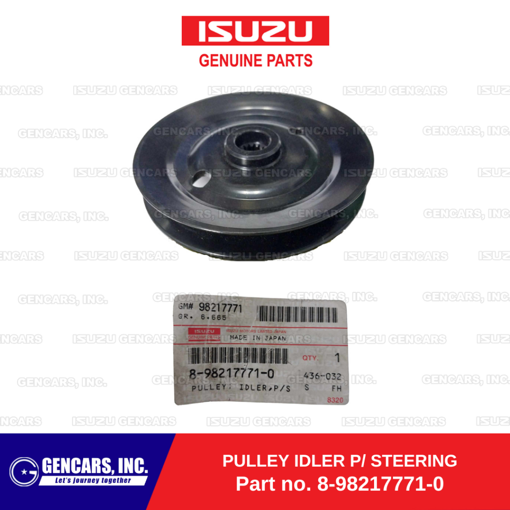 Isuzu Pulley Idler Power Steering for NHR 2003-2015 / QKR/QLR 2018 ...