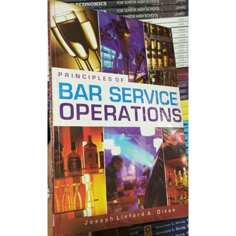 PRINCIPLES OF BAR SERVICES OPERATIONS ( BRAND NEW ) | Shopee Philippines