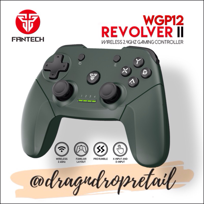 FANTECH REVOLVER II WGP12 Wireless 2.4GHz Gaming Controller Gamepad ...