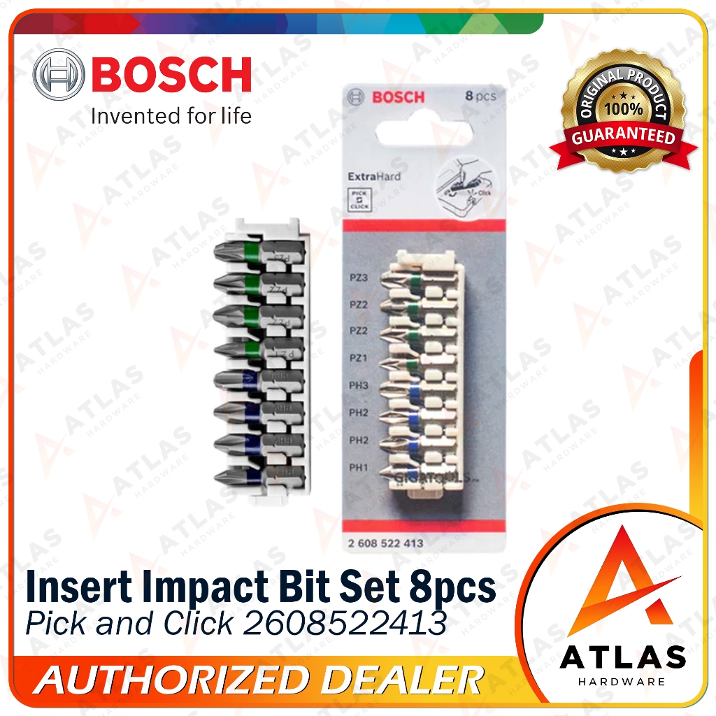 Bosch 2608522413 Philips and Pozidriv ExtraHard Pick and Click Insert ...