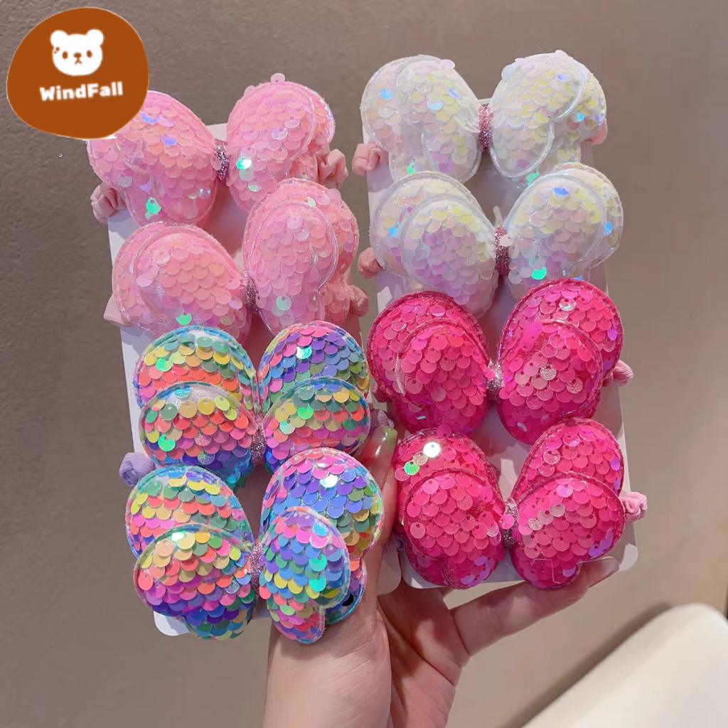 Korea Love Hair Ring Candy Color Simple Elastic Hair Rope Women ...