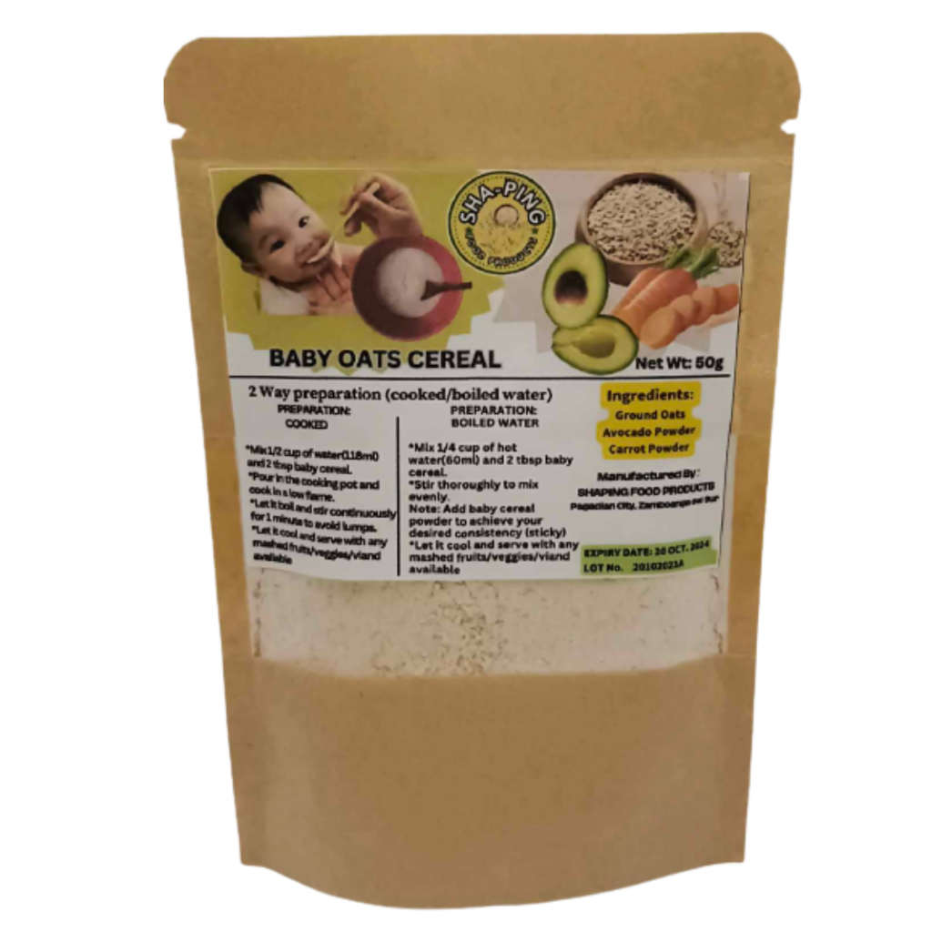 NOURISHNEST FOOD BABY OATS CEREAL WITH CARROT AND AVOCADO | Shopee ...