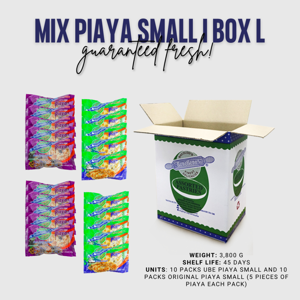 BongBong's Piaya Mix Small I Box Large | Shopee Philippines