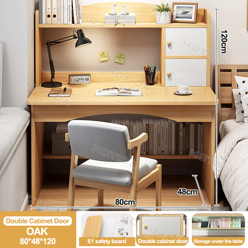 Study Table With Drawer Computer desk desktop home desk bookcase ...