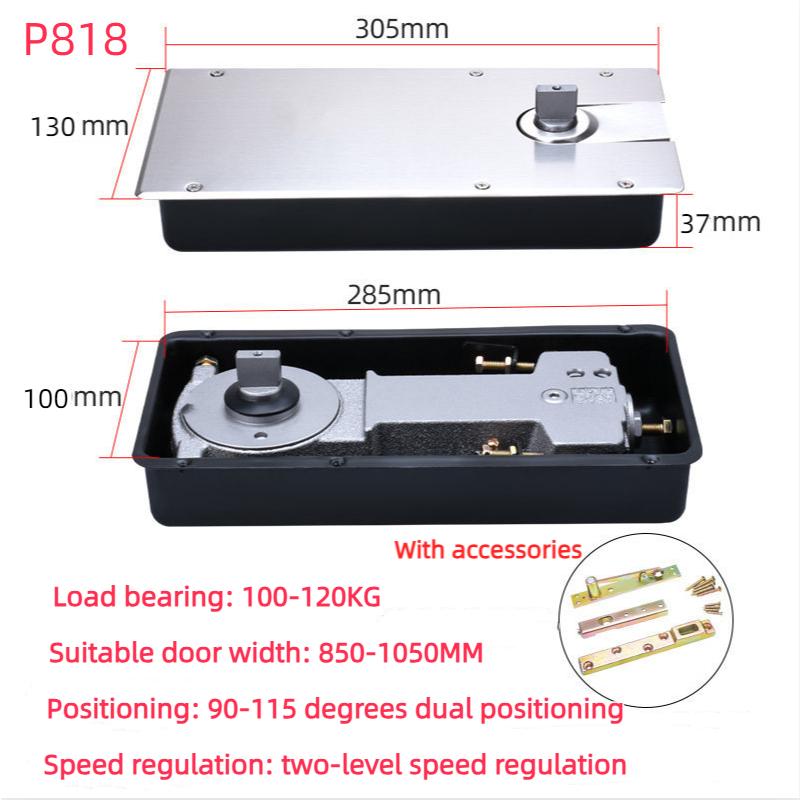 Glass door/wooden door accessories High quality floor hinged floor ...