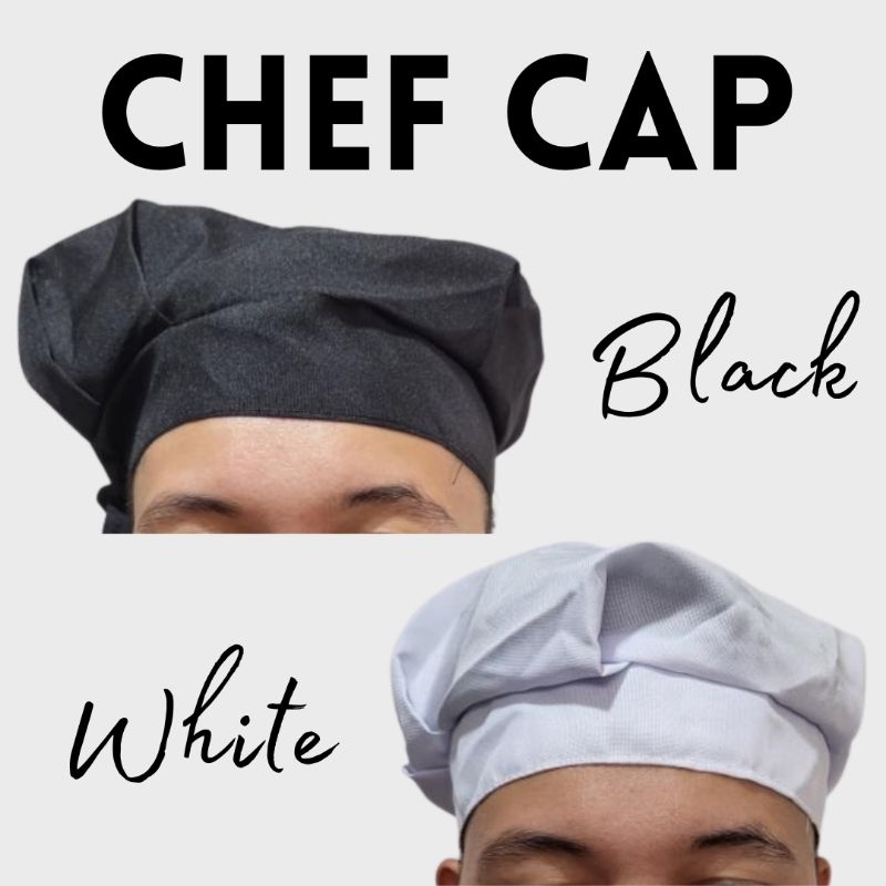 Chef Cap Black Staff Cap Kitchen Cap Washable for your business ...