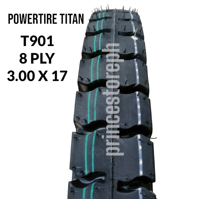 POWERTIRE TITAN T901 3.00 X 17 8 PLY HEAVY DUTY | Shopee Philippines