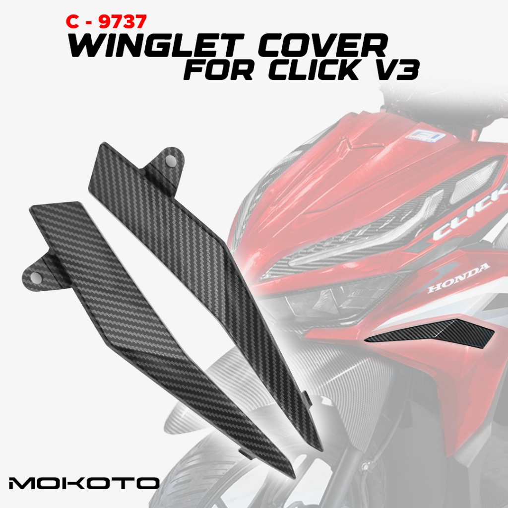 HONDA CLICK V3 FRONT SIDE GARNISH WINGLET COVER FOR HONDA CLICK V3 ...