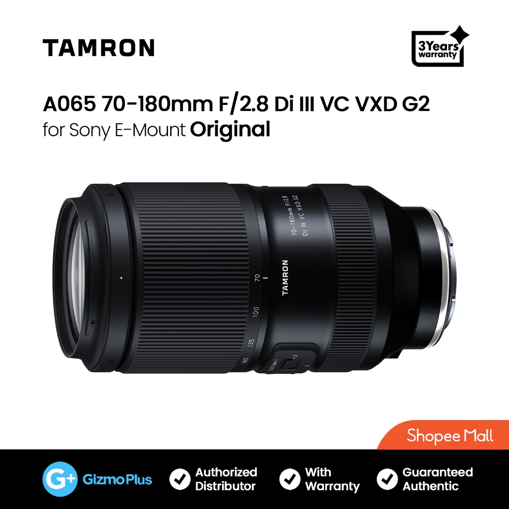 Tamron A065 70-180 mm F/2.8 Di III VC VXD G2 For Sony E-mount Full Frame Mirrorless | Shopee ...