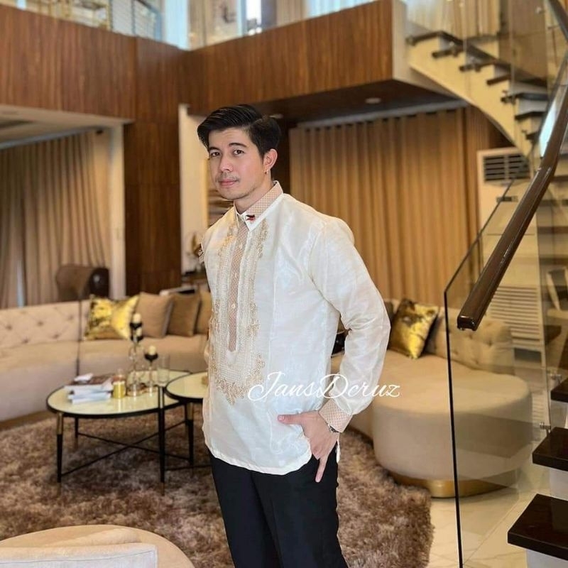 HOT SELL! PLUS SIZE DOUBLE COLLAR BARONG FOR MEN | Shopee Philippines