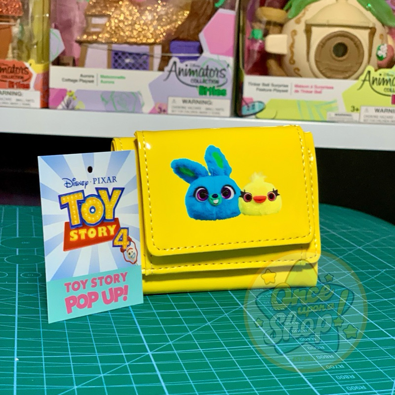 PIXAR Toy Story 4 Ducky & Bunny Mini Trifold Wallet (TOY STORY POP UP ...