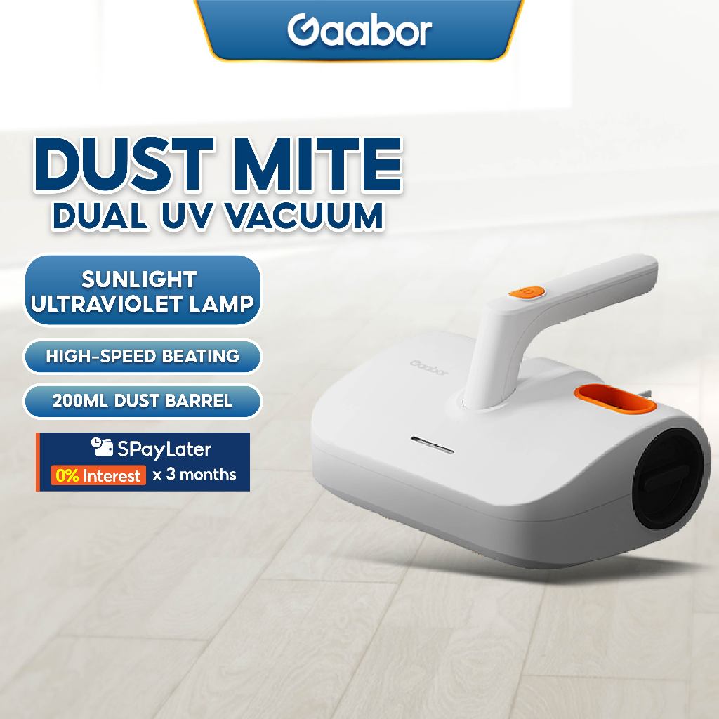 Gaabor Handheld Dust Mite Vacuum Cleaner 200ml Dust Barrel - uv light ...