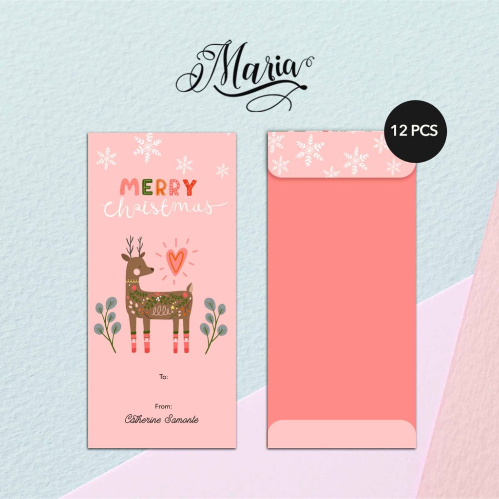 Personalized Christmas Money Envelopes Angapo D1 | Shopee Philippines