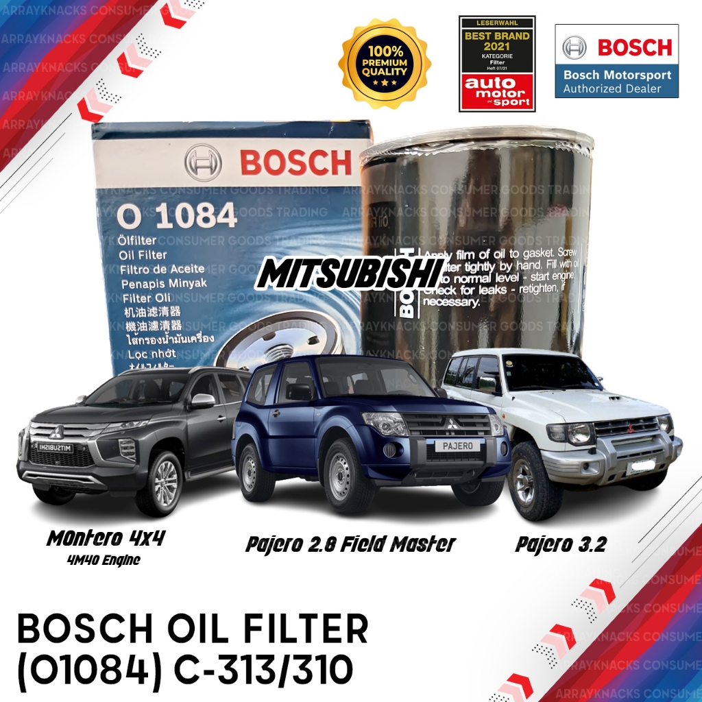 Bosch Oil Filter C-313 for Mitsubishi Montero 4x4, Pajero 2.8 Field ...