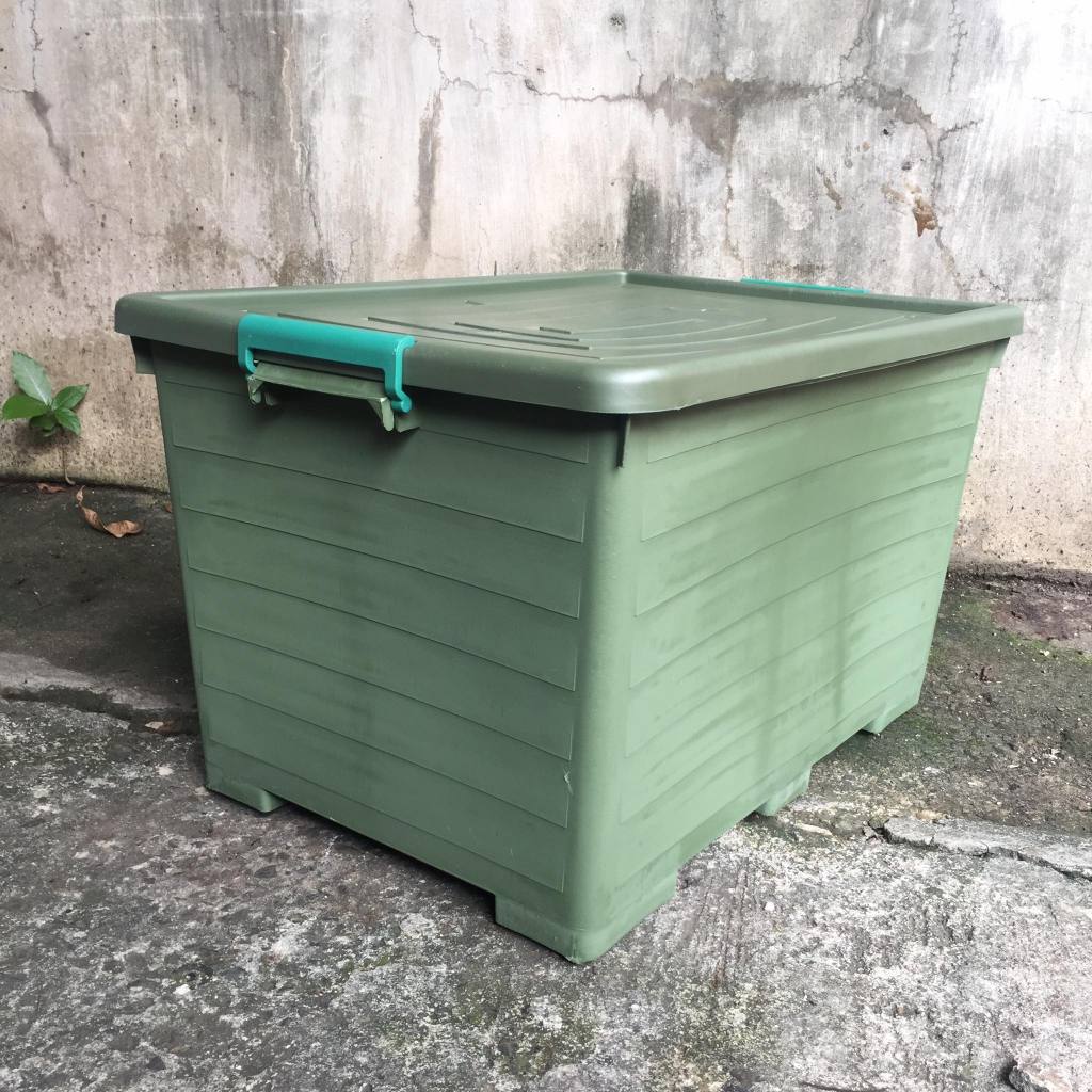 120L Heavy Duty Storage box with wheels and handle/storage(/basket ...